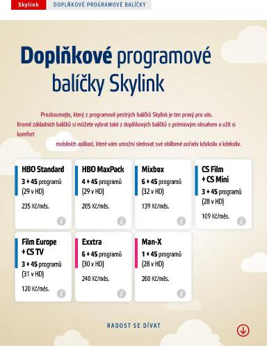 Doplňkové balíčky | CZ 04/2017 | Skylink TV