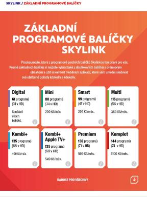 Základní balíčky | CZ 10/2024 | Skylink TV