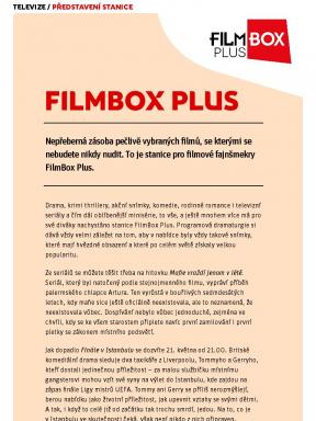 Představení stanice FilmBox Plus | CZ 11/2019 | Skylink TV