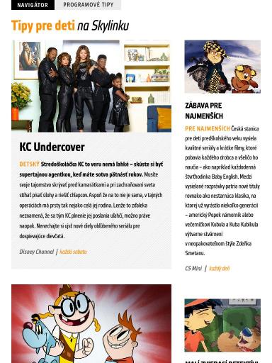Tipy pre deti | SK 01/2016 | Skylink TV